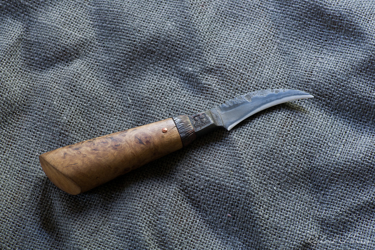 BIRDS BEAK PARING KNIFE - Richard Harris Knives | Hand Forged Upcycled ...